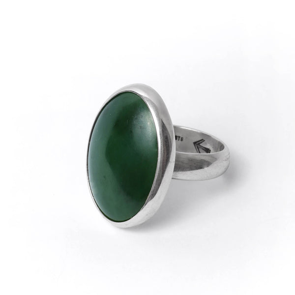 New Zealand Greenstone Ring | NZ Handmade | StoneArrow Jewellery